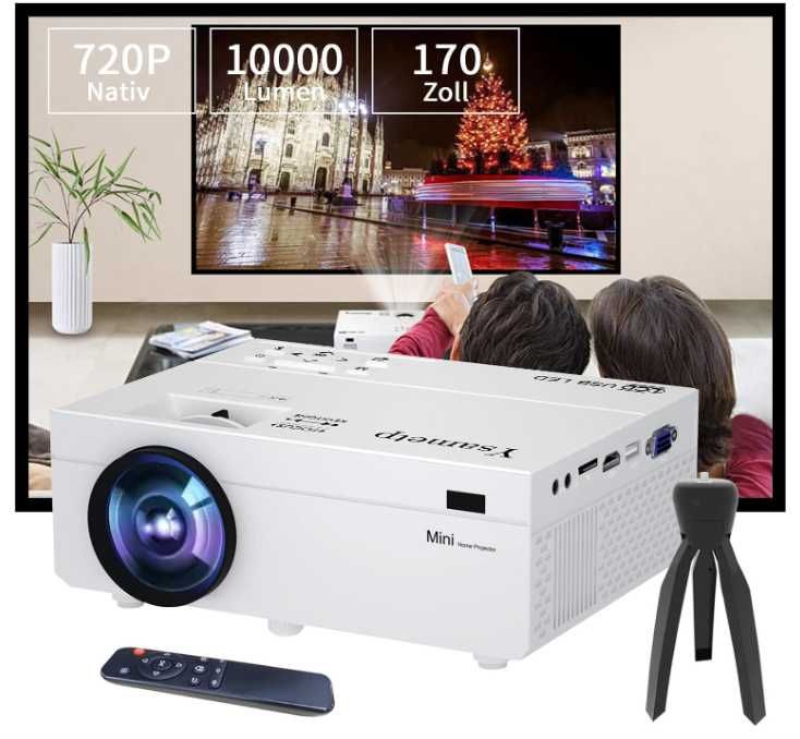 Video proiector LED Full hd 1080p 10000 Lumeni Amazon HDMI USB Arad ...