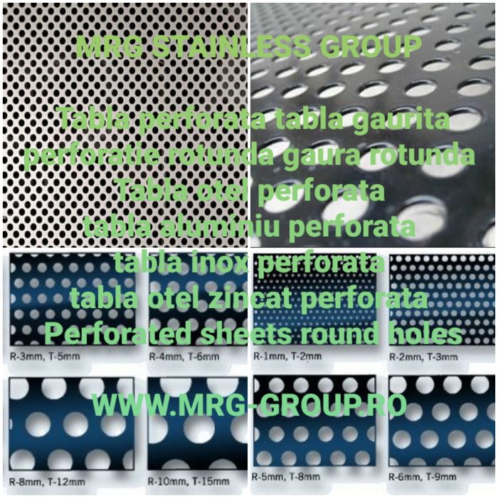 Tabla perforata inox 1mm gauri rotunde R10T15 sita aluminiu trior otel Bucuresti Sectorul 5 • OLX.ro