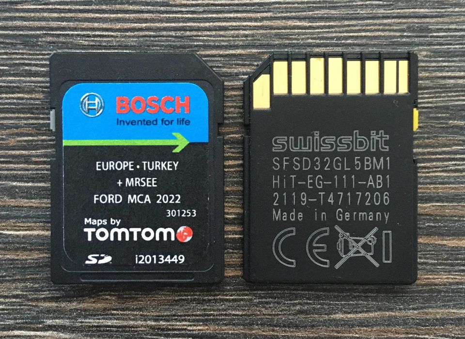 Ford MCA 2022гд SD Card Europa V12 Форд МЦА СД Карта Европа и Турция гр ...