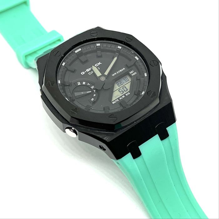 Tiffany Blue Casio G-SHOCK GA-2100BCE-1AER AP RoyalOak Mod [CasiOak] гр ...