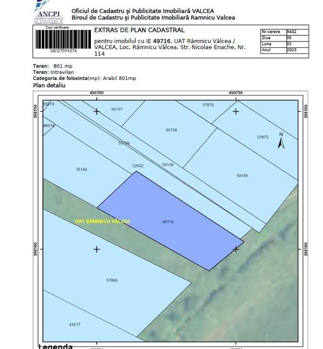 Teren 800mp / Ostroveni Sat / Zoo / Str. Nicolae Enache 114 Ramnicu ...