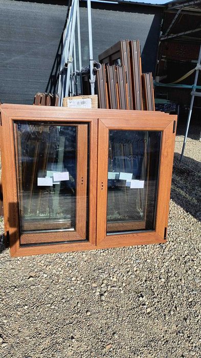 Geamuri termopan noi stejar auriu 2 canate Lugoj • OLX.ro