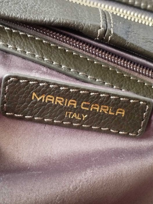 MARIA KARLA-ITALY естествена кожа голяма дамска чанта гр. Варна Център ...