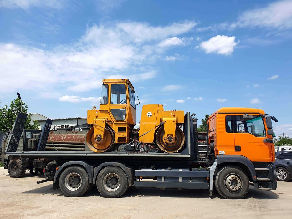 Platou, platforma abrollkipper, abroll transport utilaje auto 6 metrii ...