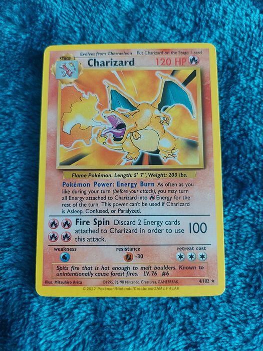 Charizard stage 2 card din 1995 pokemon Bucuresti Sectorul 5 • OLX.ro