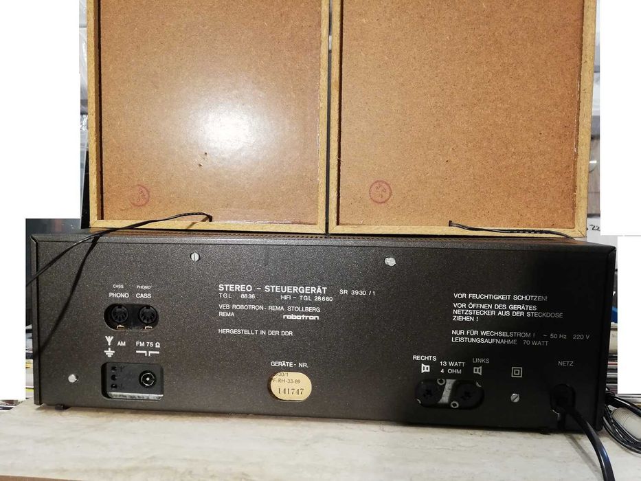 Amplificator/Tuner RFT REMA SR3930 + 2 Boxe - Vintage/Impecabil/DDR ...
