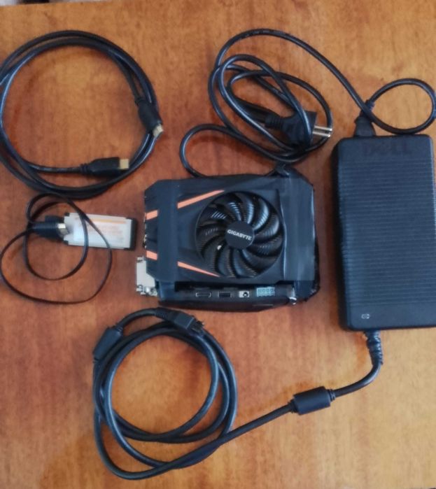 GTX 1060 Mini ITX OC 3GB, eGPU, DELL DA-2 D220P, HDMI 1.8m гр ...