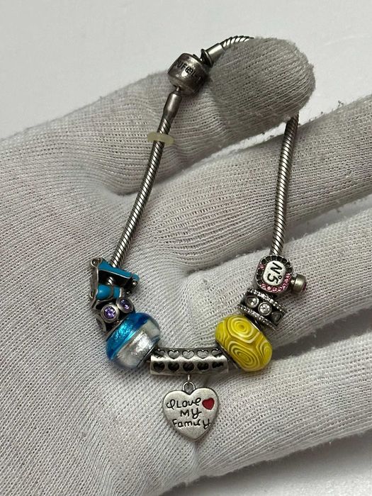 BRATARA ARGINT 925 - SOUFEEL + 7 Sharmuri - 20cm - 35g. - Stil Pandora ...