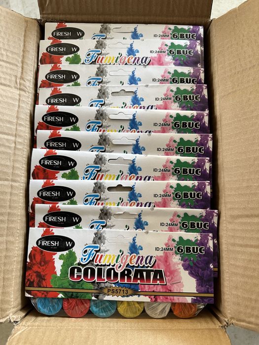 Fumigene colorate cu fitil torțe jerbe fum colorat 60 sec Cluj-Napoca ...