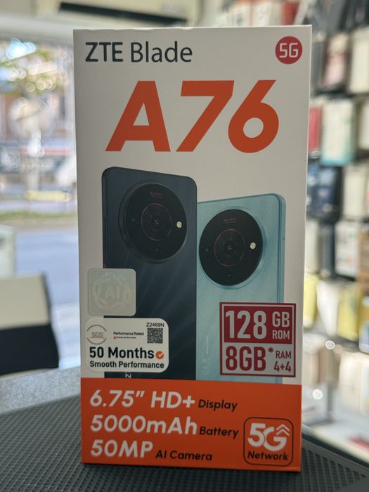 ZTE Blade A76 5G,Stardust Black,128GB/8GB RAM *ЧистоНов* гр. Пловдив Централна гара • OLX.bg