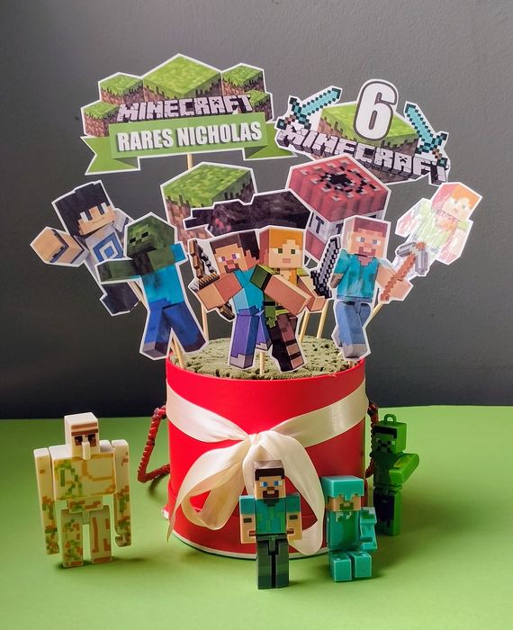 Toppere tort cu Minecraft model 2 Bucuresti Sectorul 4 • OLX.ro