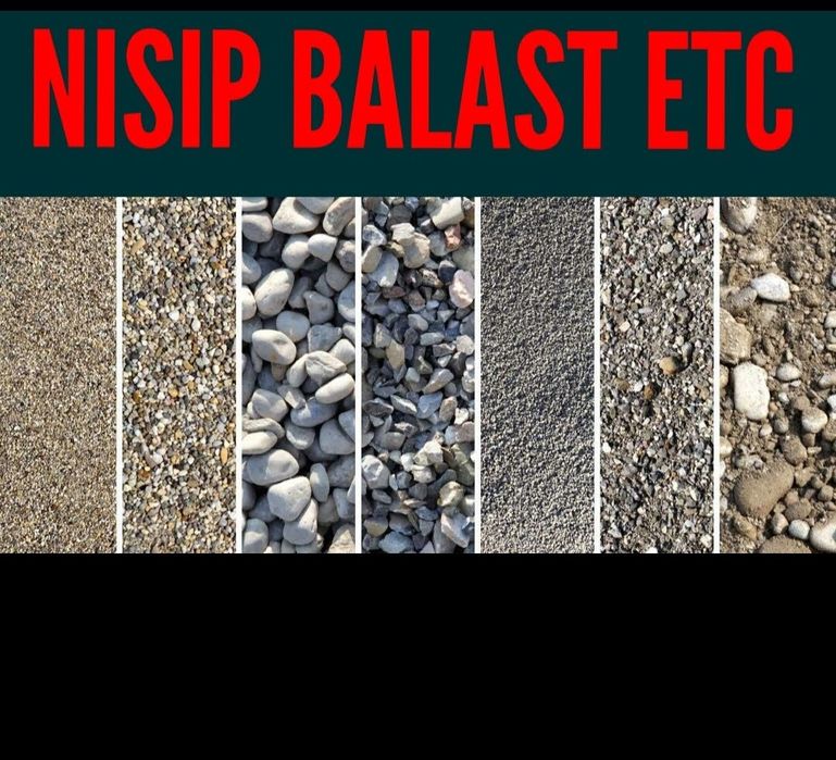 Nisip Nisip spălat Balast Balastru Sort Pietriș Piatra Timisoara • OLX.ro