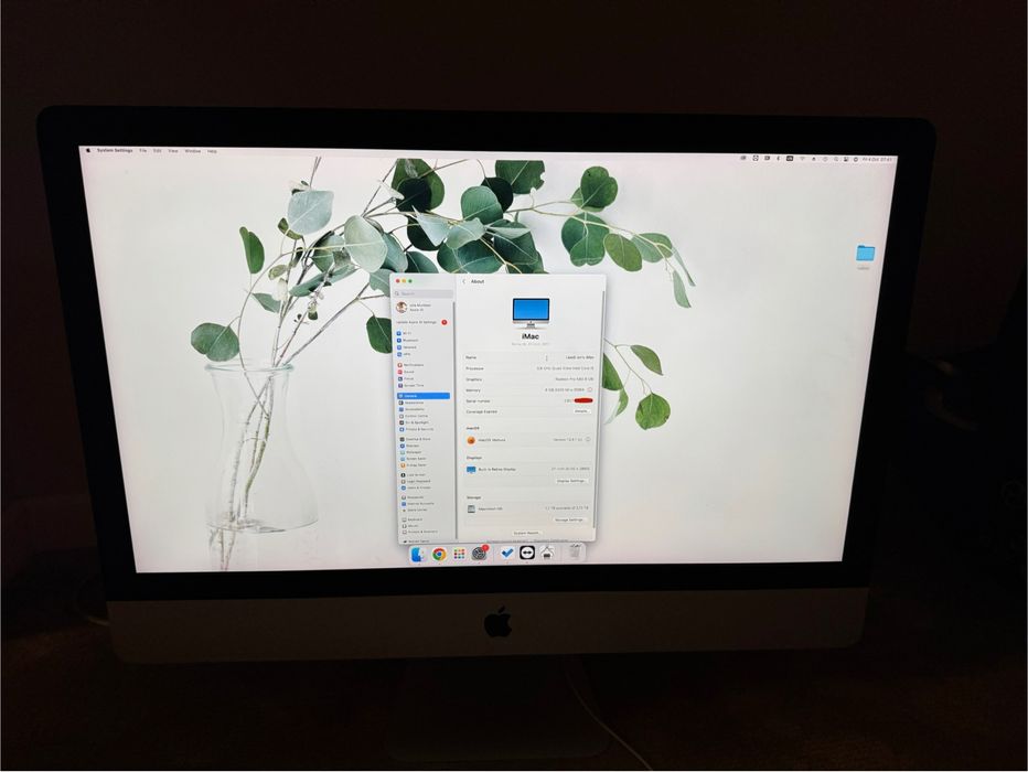 IMac, 27" Retina 5K, i5 4.2GHz, 8GB RAM, 2TB Drive, AMD Radeon Pro 580 ...