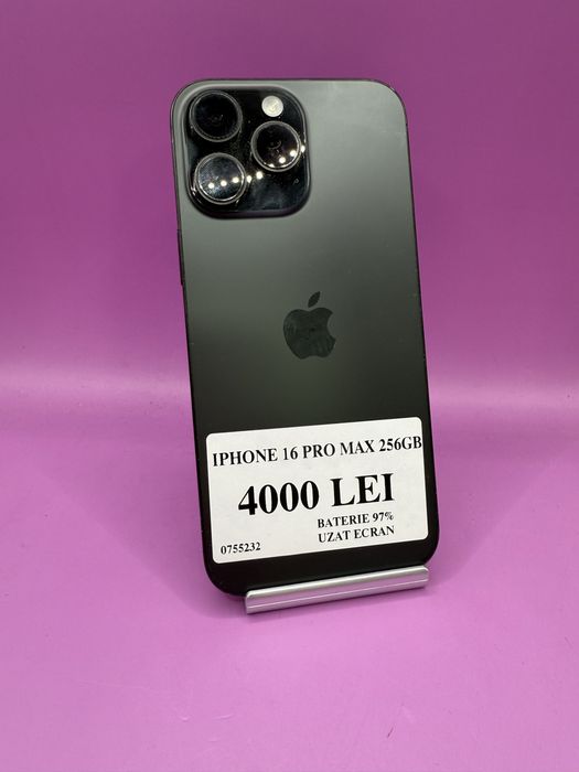 Iphone 16 Pro Max 256 uzat ecran •Matei Amanet Crangasi•07552 Bucuresti ...