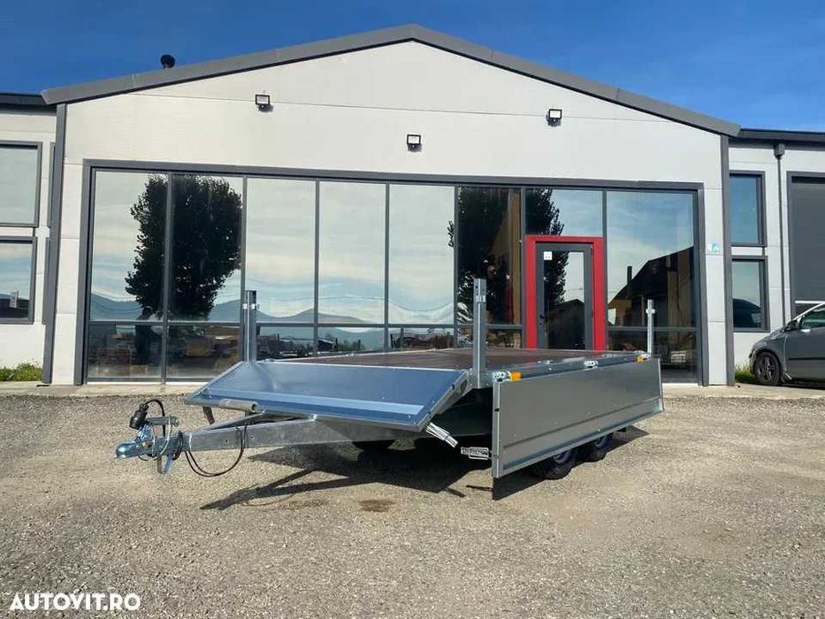 Remorca 2axe cu sistem de franare/remorca auto 750kg/Nordica/263/145 ...