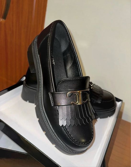 Mocasini negri piele ecologica Baia Mare • OLX.ro