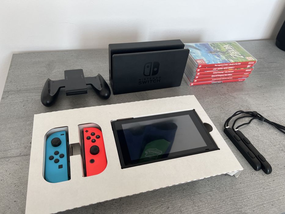 Nintendo switch cu stick drift + 6 jocuri Timisoara • OLX.ro