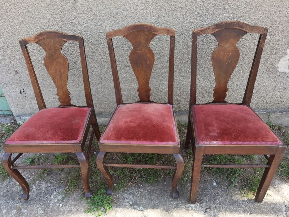 Scaune vechi de lemn, romanesti. Ploiesti • OLX.ro