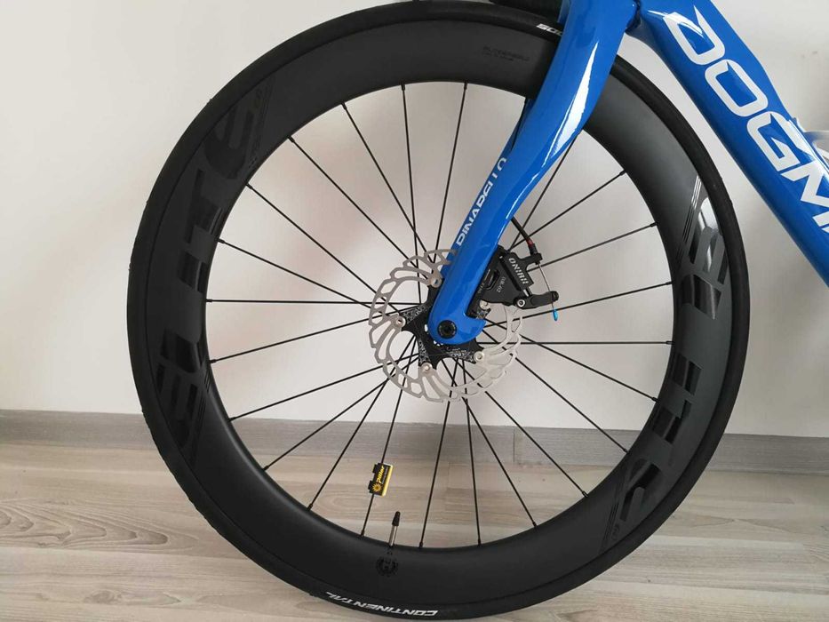 Bicicleta cursiera full carbon: cadru, ghidon, roti. Marime S. Noua ...