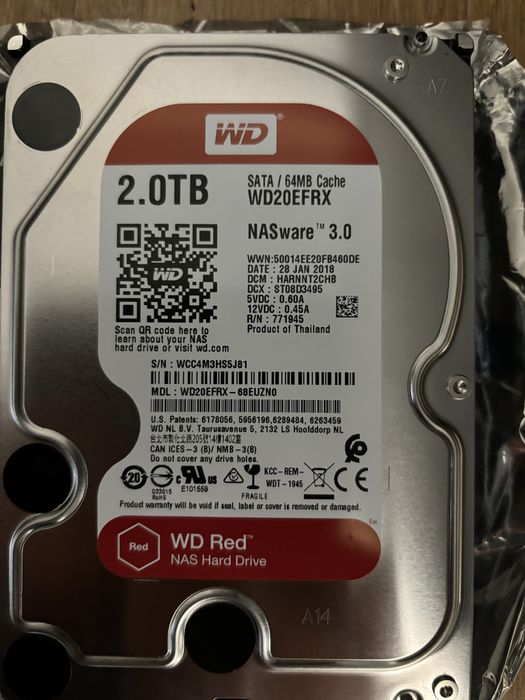 4 x HDD NAS Western Digital Red 2TB - compatibil Synology Rosu • OLX.ro