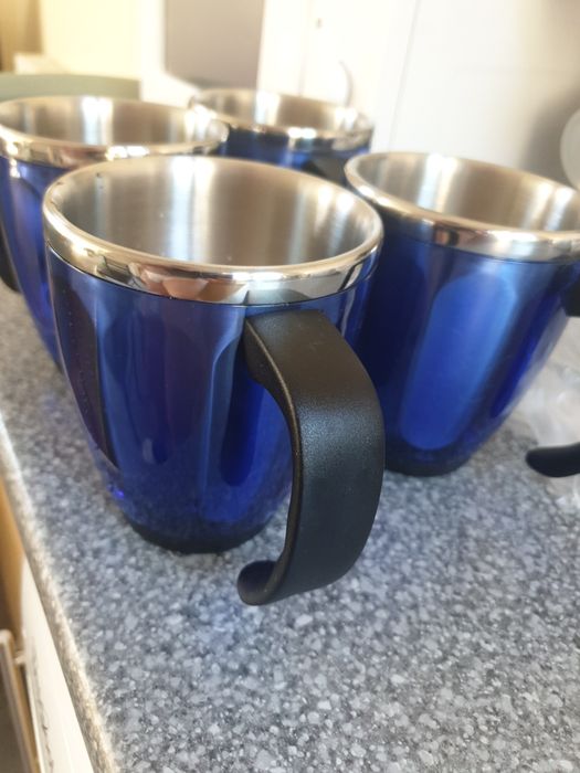 4 cani inox dublu ceai cafea camping 500 ml Catalina • OLX.ro