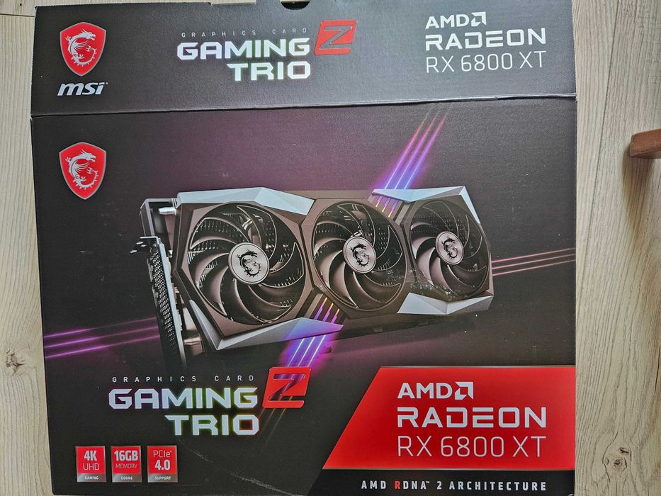 Placa video MSI Amd Radeon RX 6800 XT gaming Z trio 16 gb ram Bucuresti Sectorul 6 • OLX.ro