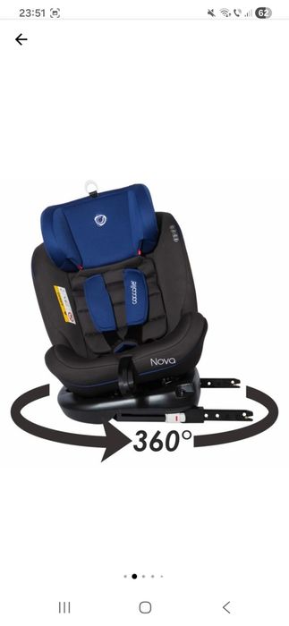 Scaun auto cu isofix, rotire 360°, Coccolle Nova Focsani • OLX.ro