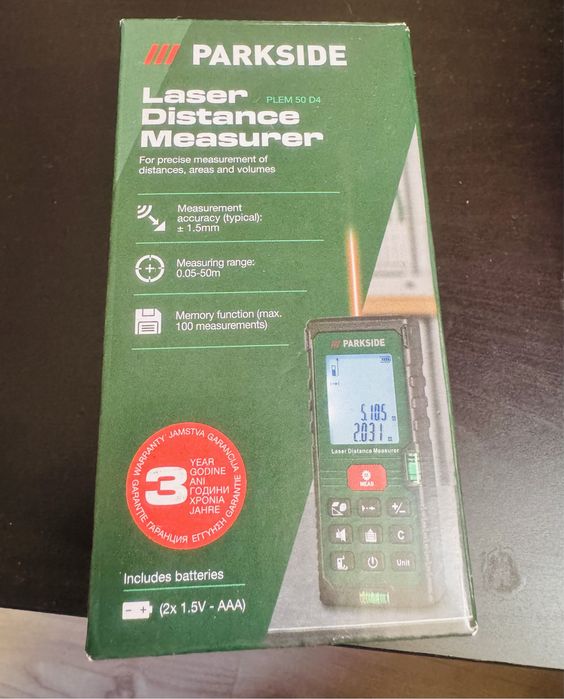 Parkside telemetru 50 metri laser nou Bucuresti Sectorul 5 • OLX.ro