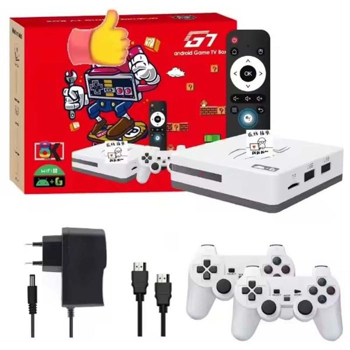 Игрова конзола G7 Android 13 Plus Gaming TV Box 30,000 + Games WIFI 2 ...