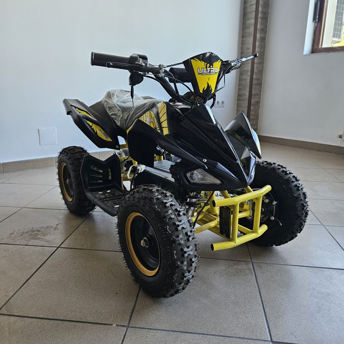 Mini Atv 800w 36v RAPTOR Quad Motor Electric Silentios Sport Galben ...