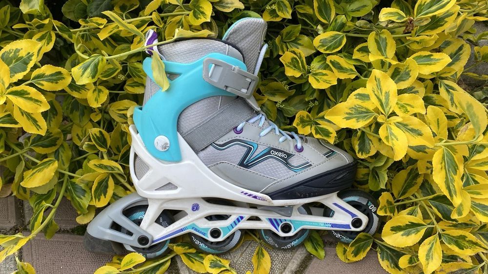 Role Oxelo 35-38 plus casca și cotiere, genunchiere Timisoara • OLX.ro