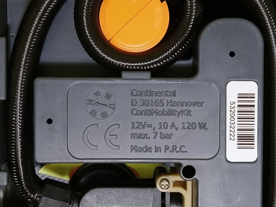 Compresor auto aer umflat roti original Continental 120 W 12V 10A ...