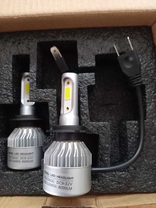 16 000 lm! Лед (LED) крушки за фарове H1, H4, H7, HB1, Н1, Н4, Н7, НВ1 гр. Силистра Център • OLX.bg