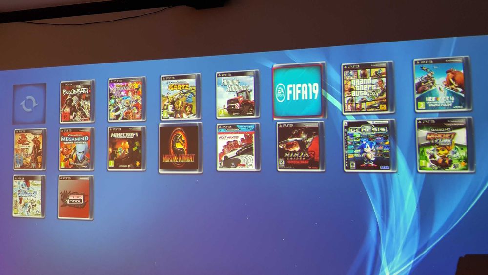 Playstation 3 PS 3 Sony PS3+ 10 jocuri GTA 5 FIFA 19 NFS MK MINECRAFT ...