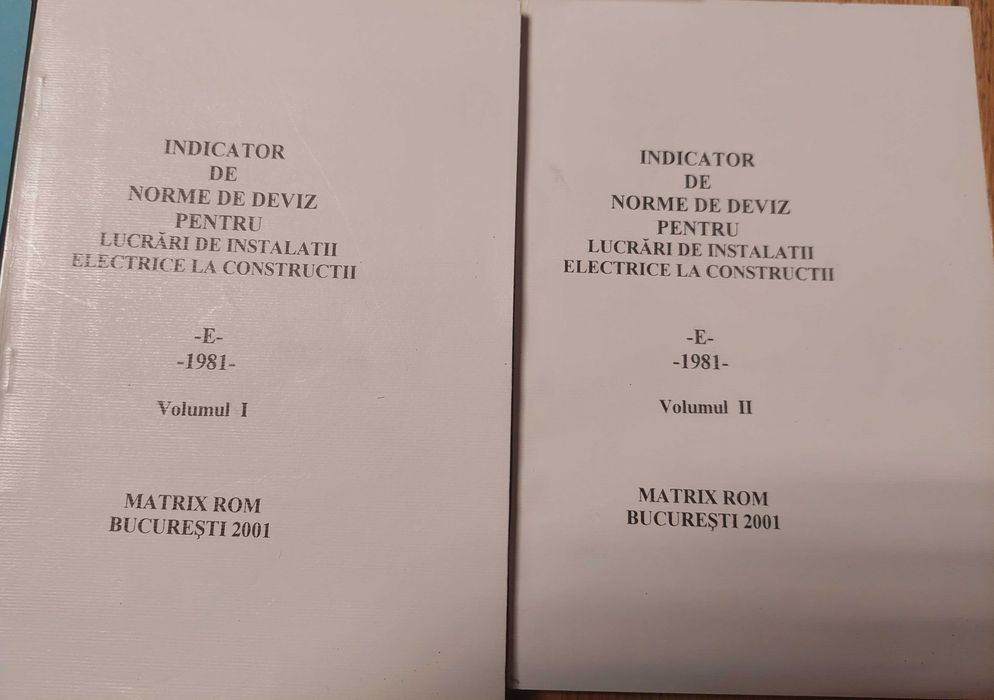 Lot Indicator de norme de deviz pentru lucrari de reparatii Bucuresti ...