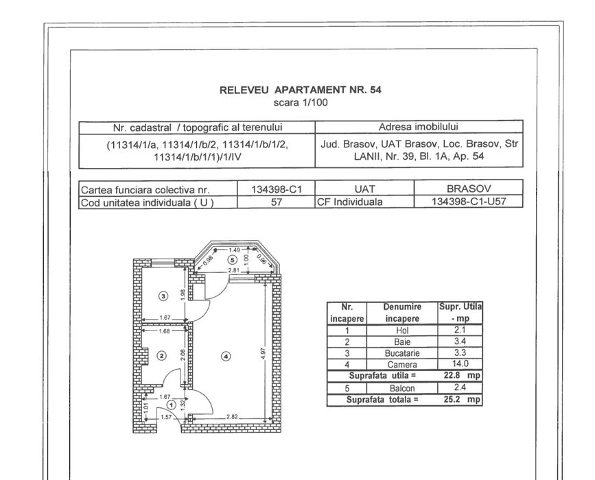 Garsoniera Strada lanii Brasov • OLX.ro