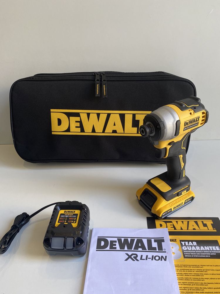 Импакт / Винтоверт DeWALT DCF809 18V XR + Батерия , Зарядно и Чанта гр ...