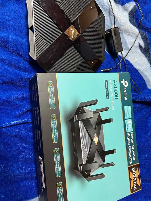 Router wireless TP-Link Archer AX6000, 802.11ax, Wi-Fi 6, Dual-Band ...