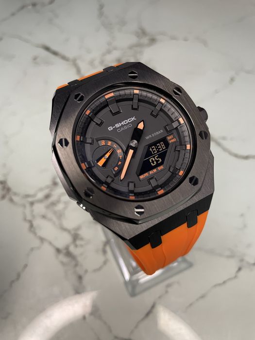 Ceas G-SHOCK ga-2100 mod Royal Casioak (Tiger Orange) Sibiu • OLX.ro