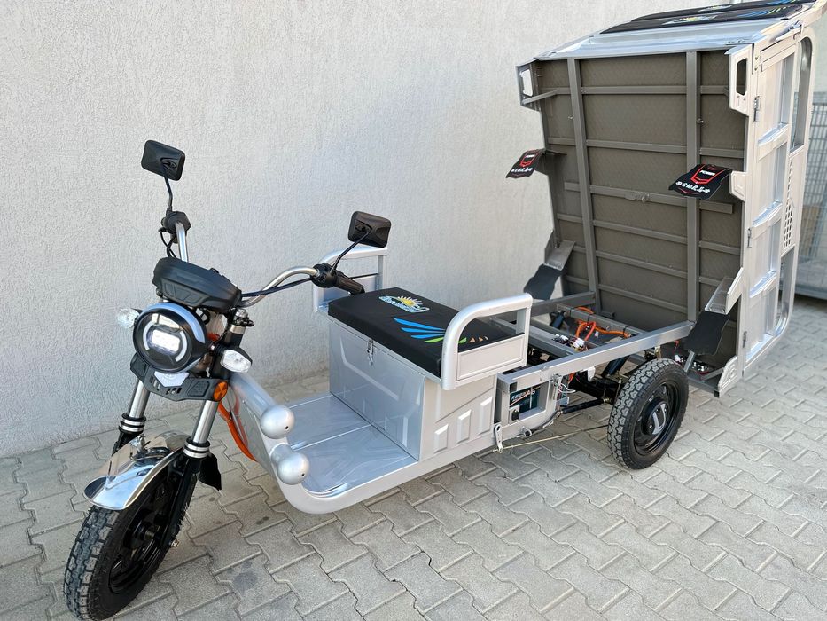 Triciclu Tricicleta Electrica Cargo TUK TUK Bena Basculabila Targoviste ...
