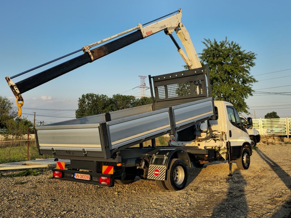 Iveco Dayli 72c17 , 70c17 , 65c17 Basculabil cu macara Bonfiglioli ...