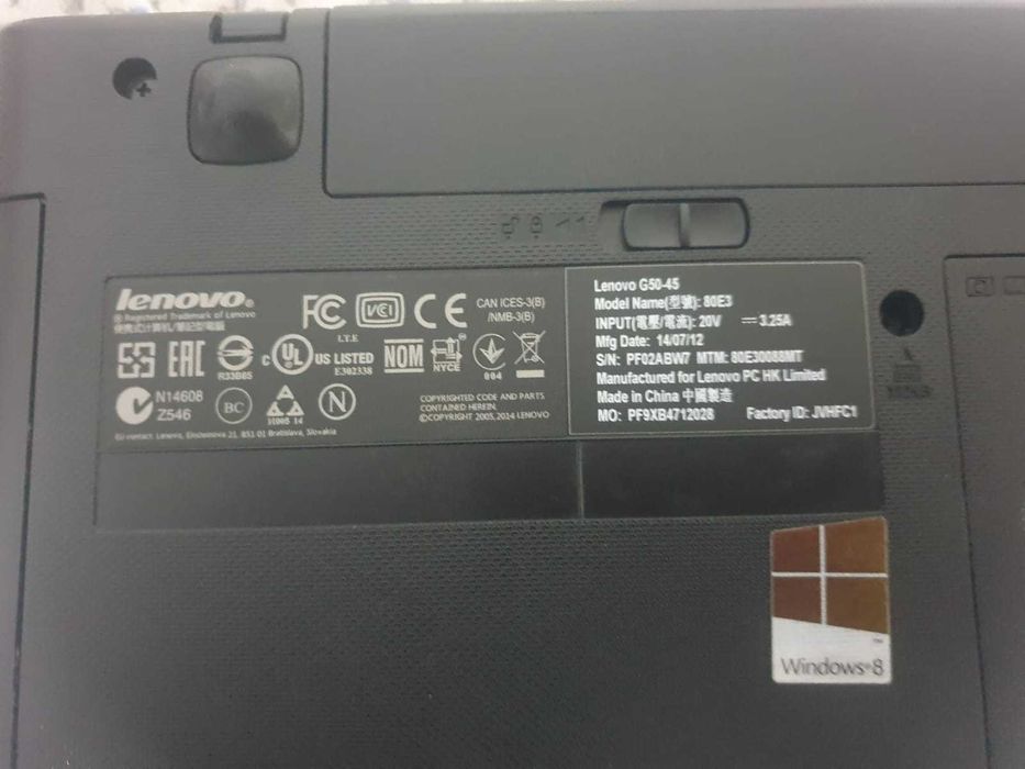 Laptop Lenovo G50-45 cu procesor AMD A8 Quad Core 8GB RAM HD 500GB ...
