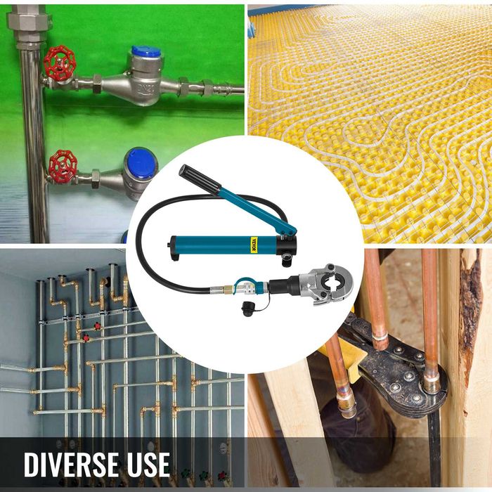 Cleste hidraulic sertizare țevi V12-28mm TH16-32mm, cap 360° Harman ...