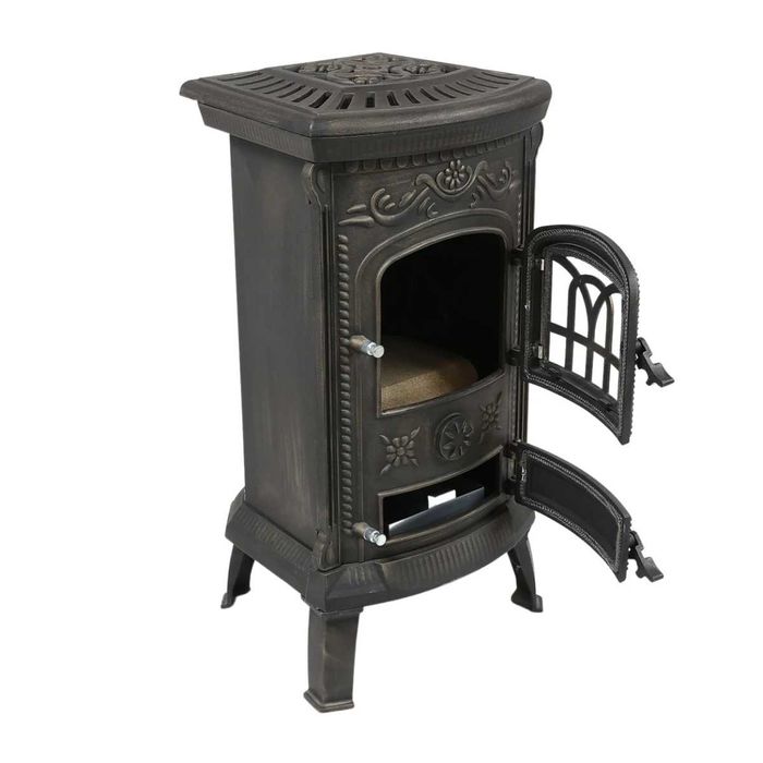 Soba fonta pe lemne, tip semineu, cu plita de gatit, Verdo Patyne ...