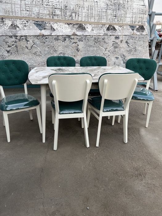 Столы и стулья для кухни Oshxona uchun stol va stul: 3 700 000 сум - Кухонная мебель Ташкент на Olx