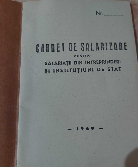 Carnet Membru,Carte de Munca ,Livret Militar,Libret de Economii CEC ...