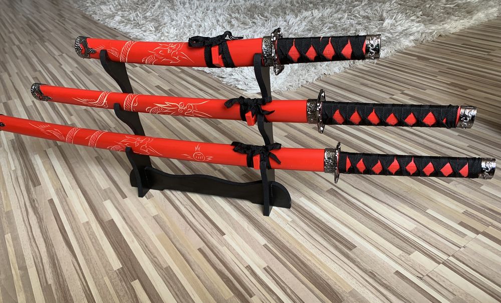 Set Sabii katane ninja cadou samurai katana colectie panoplie Bucuresti ...