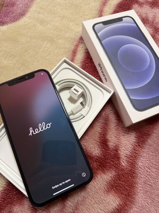 Telefon APPLE iPhone 12 5G, 64GB, Black Piatra Neamt • OLX.ro