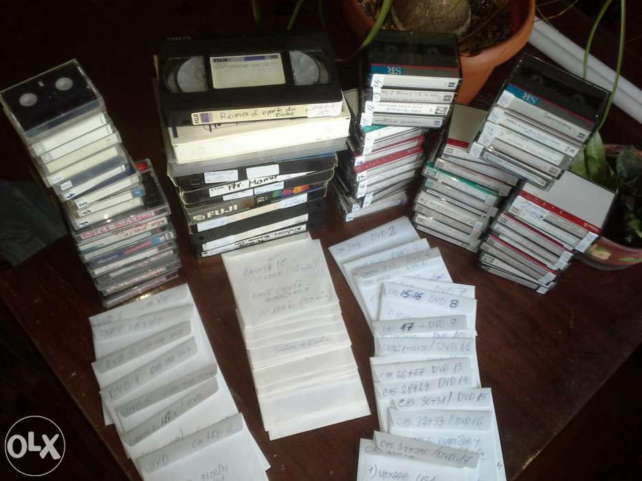 Casete Video pe DVD / stick .VHS vhsc hi8 di,gital8 8mm mini dv 2 Cluj ...