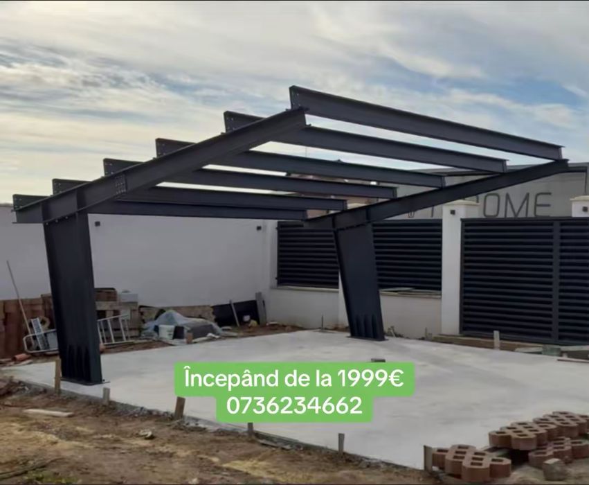 Carport auto pe structura metalica Brasov • OLX.ro